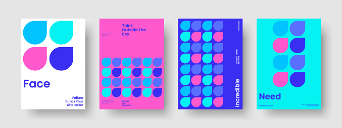 Desain Sampul Buku Modern Template Banner Terisolasi Tata Letak Laporan