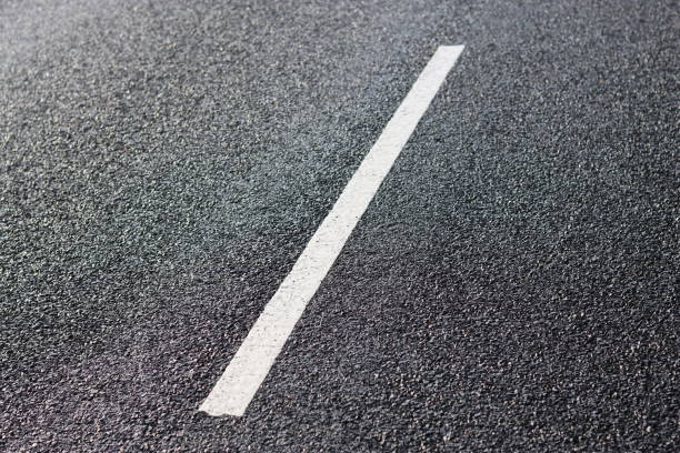 Free Stock Photo of Close-up shot of white road marking on asphalt ...