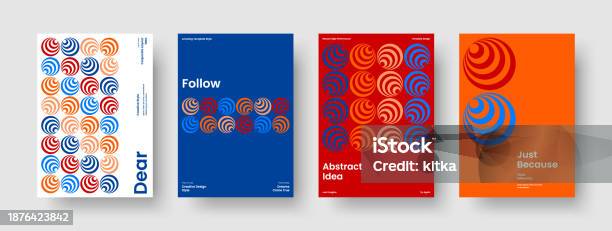 Tata Letak Poster Abstrak Template Laporan Terisolasi Desain Sampul