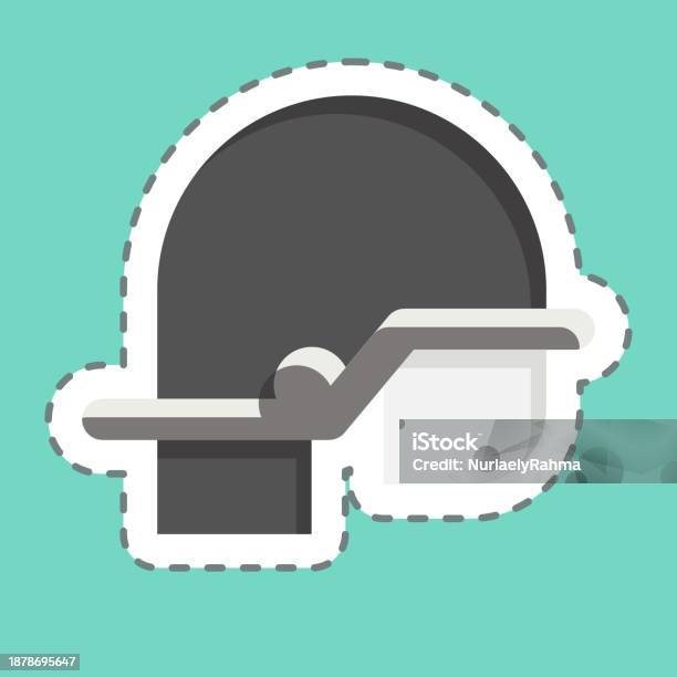 Garis Stiker Memotong Helm Terkait Dengan Simbol Pemadam Kebakaran