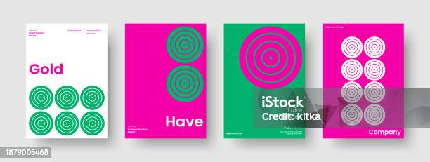 Desain Laporan Geometris Tata Letak Poster Abstrak Template Banner