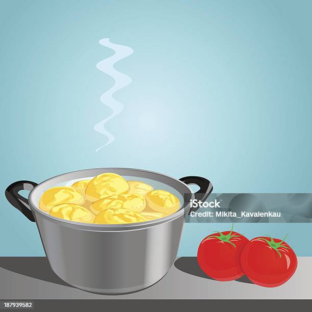 Casserole Dengan Kentang Di Atas Meja Ilustrasi Vektor Ilustrasi Stok