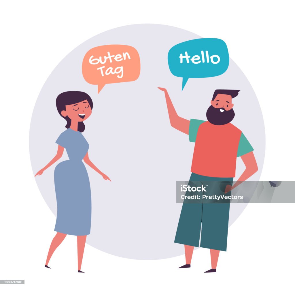 Ilustración De Cultura Internacional Diferentes Saludos Concepto De