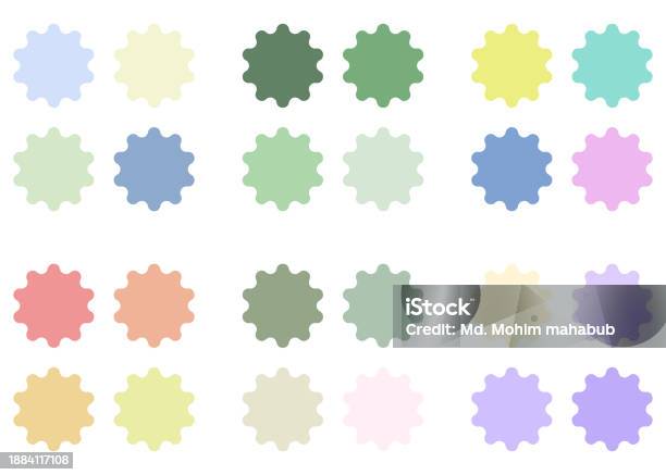 Abstract Color Palette Guide Color Swatch Stock Illustration Download