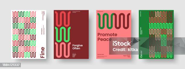 Template Poster Abstrak Tata Letak Laporan Kreatif Desain Presentasi