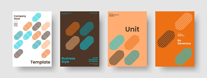 Tata Letak Latar Belakang Abstrak Template Sampul Buku Kreatif Desain