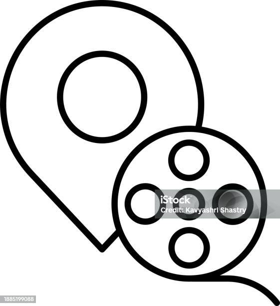 Emplacement Web Icône Dillustration Vectorielle De Contour Vecteurs
