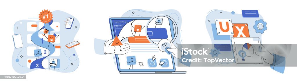 Application Testing Metaphor Vector Application Testing Crucible Where Coding Errors Are