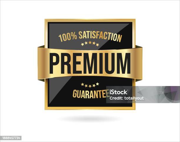 Lencana Emas Kualitas Premium Terisolasi Pada Ilustrasi Vektor Latar ... Lencana Emas Kualitas Premium Terisolasi Pada Ilustrasi Vektor Latar ...