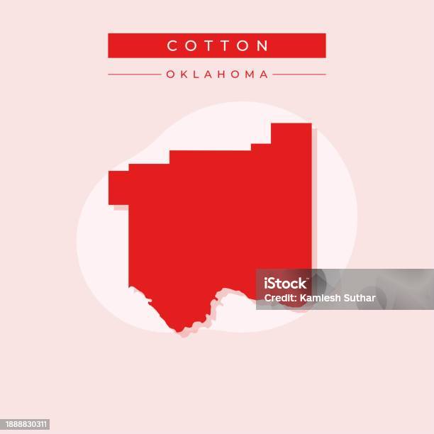 Vector Illustration Vector Of Cotton Map Oklahoma Stock Illustration ... Vector Illustration Vector Of Cotton Map Oklahoma Stock Illustration ...