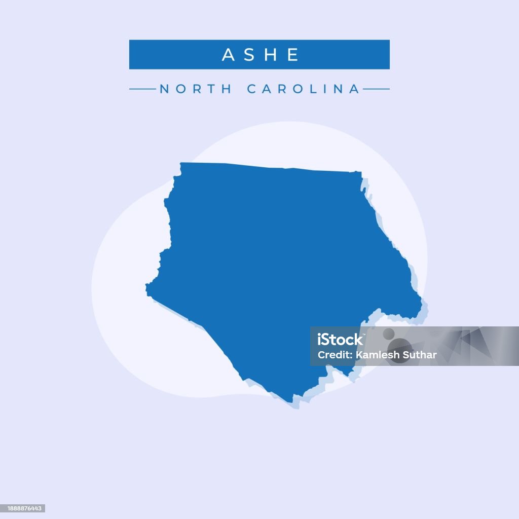 Vector Illustration Vector Of Ashe Map North Carolina Stock ... Vector Illustration Vector Of Ashe Map North Carolina Stock ...