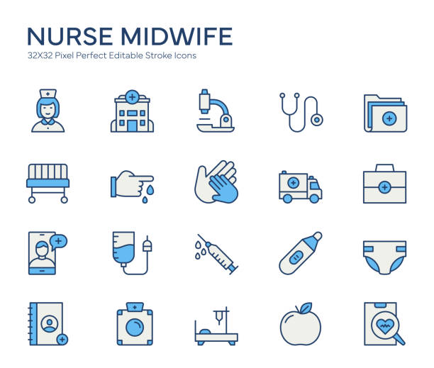 760 Midwife Icon Stock Illustrations Royalty Free Vector Graphics