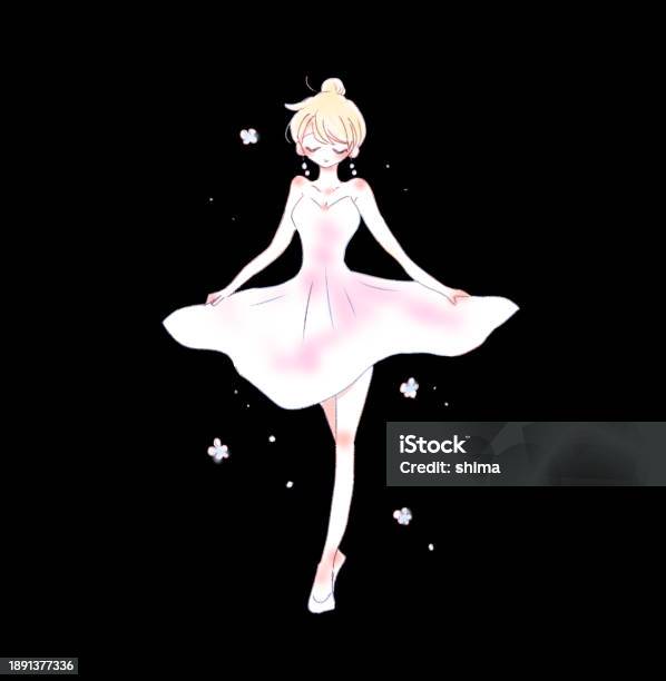 Illustration Of A Cute Woman Dancing Stock Illustration Download