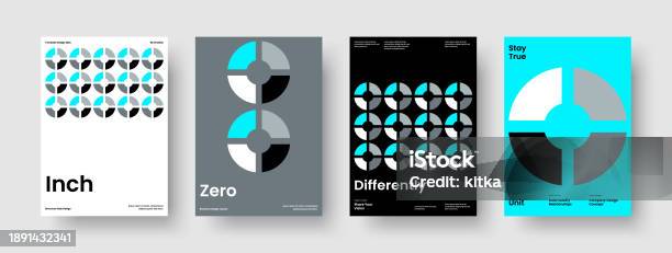 Tata Letak Banner Abstrak Template Laporan Modern Desain Sampul Buku