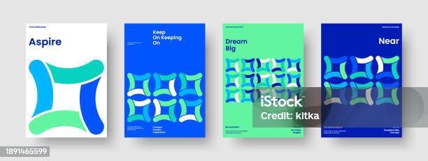 Tata Letak Banner Terisolasi Desain Sampul Buku Abstrak Template Brosur