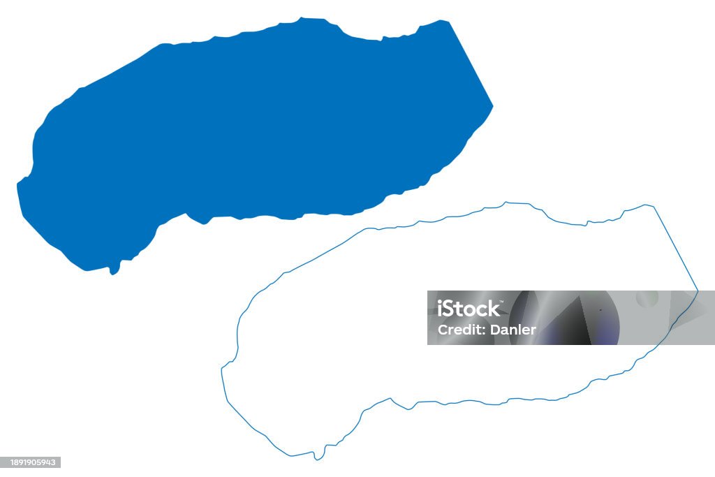 Lac Leirvatnet Illustration Vectorielle De Carte Gribouillage Croquis