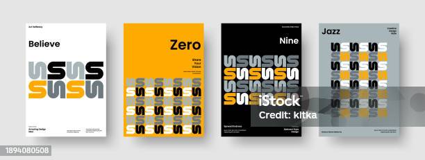 Template Flyer Abstrak Desain Banner Modern Tata Letak Brosur Geometris