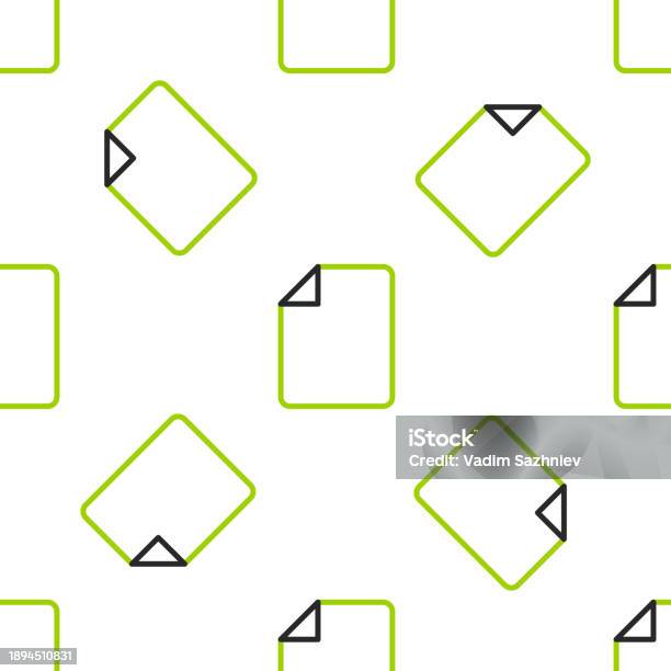 Icône De Document Fichier De Ligne Motif Homogène Isolé Sur Fond Blanc