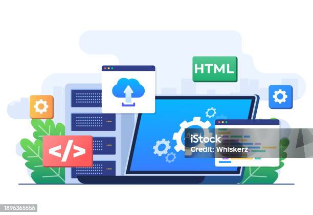 Application Programming Interface Concept Api Provides The Interface For Communication Between