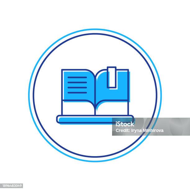 Contour Rempli Icône Du Livre Ouvert Isolée Sur Fond Blanc Vecteur