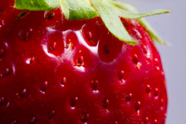 Free picture: red, ripe, strawberry, revealing, rough, dimpled, skin, fruit