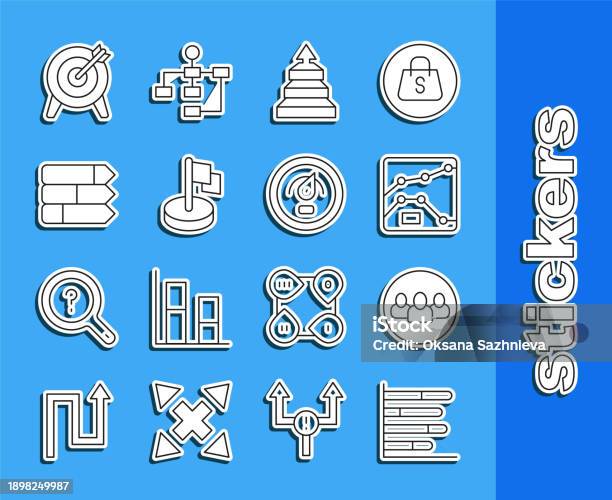 Atur Garis Infografis Bagan Pai Basis Tim Proyek Grafik Bagan Diagram