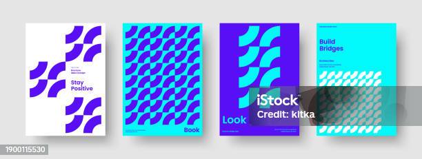 Tata Letak Poster Geometris Template Banner Abstrak Desain Laporan