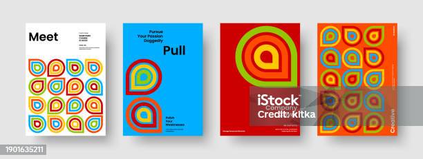 Tata Letak Sampul Buku Yang Terisolasi Desain Brosur Abstrak Template