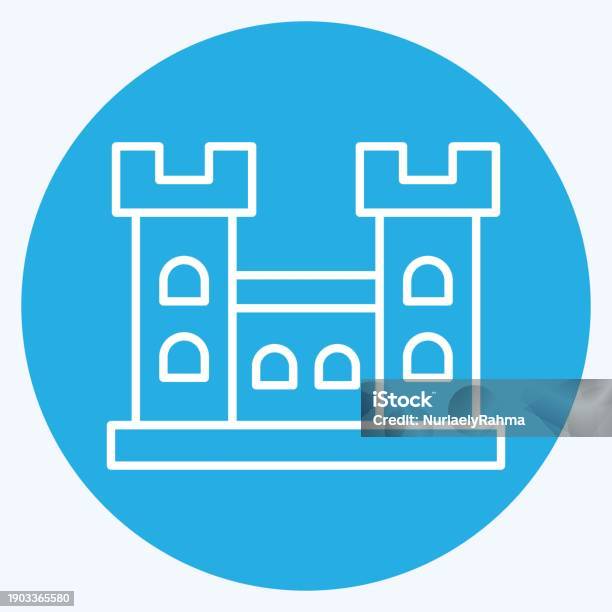 Icône Du Château De Malahide Lié Au Symbole De Lirlande Style Yeux