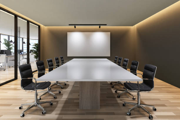 Free Stock Photo of Bright airy modern white meeting room | Download ...