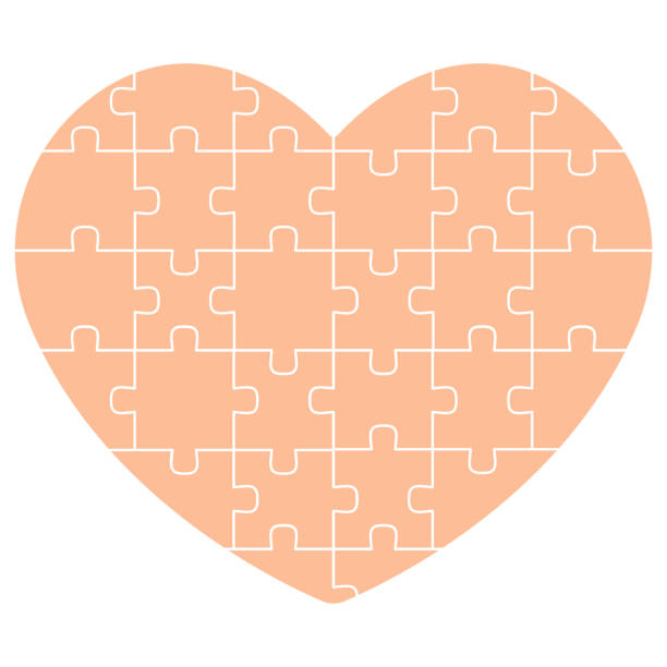 70 Heart Puzzle Pieces Clip Art Stock Illustrations Royalty Free Vector Graphics And Clip Art