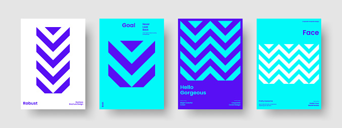 Tata Letak Laporan Modern Desain Banner Terisolasi Template Brosur