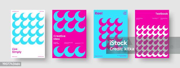 Template Poster Abstrak Tata Letak Laporan Terisolasi Desain Latar