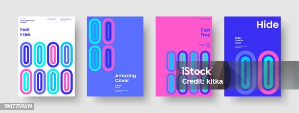 Tata Letak Presentasi Bisnis Abstrak Template Banner Modern Desain