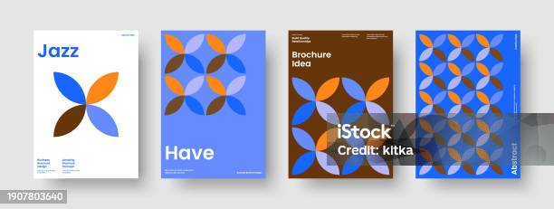 Tata Letak Poster Geometris Desain Latar Belakang Terisolasi Template
