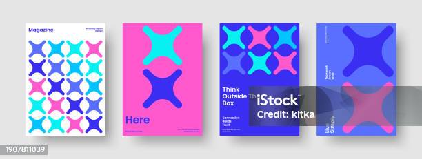 Template Brosur Terisolasi Tata Letak Presentasi Bisnis Modern Desain