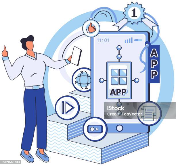 Application Testing Metaphor Vector Application Testing Crucible Where Coding Errors Are
