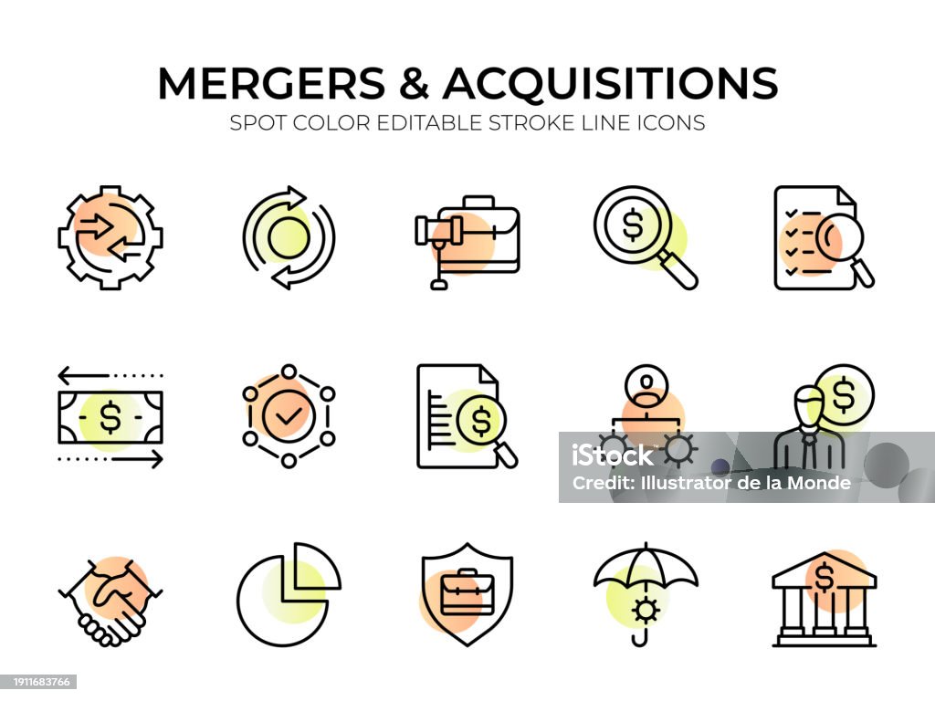 Mergers And Acquisitions Line Icon Set Stock Illustration - Download ... Mergers And Acquisitions Line Icon Set Stock Illustration - Download ...