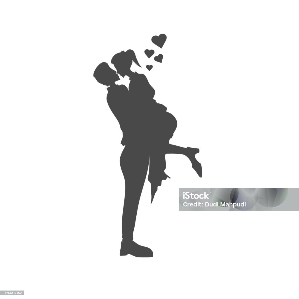 Silhouette Love Couple Stock Illustration Download Image Now Adult