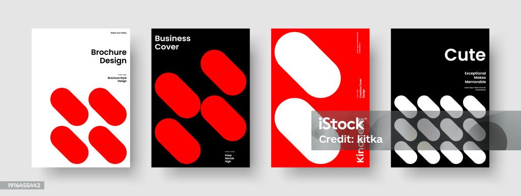 Template Banner Geometris Desain Poster Abstrak Tata Letak Flyer Modern