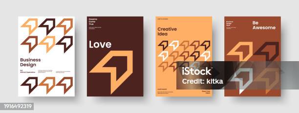 Tata Letak Poster Modern Template Latar Belakang Abstrak Desain Brosur