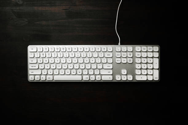 Free Stock Photo of Sleek black mechanical keyboard on desk | Download ...