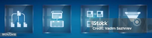 Set Folder Tree Server Data Web Hosting Hierarchy Organogram Chart And