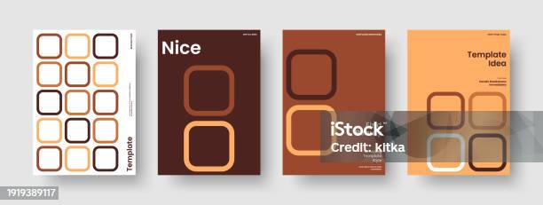 Desain Flyer Geometris Tata Letak Poster Abstrak Template Sampul Buku