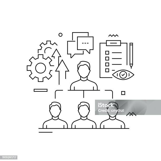 Delegating Tasks Related Vector Conceptual Illustration Business Team ... Delegating Tasks Related Vector Conceptual Illustration Business Team ...