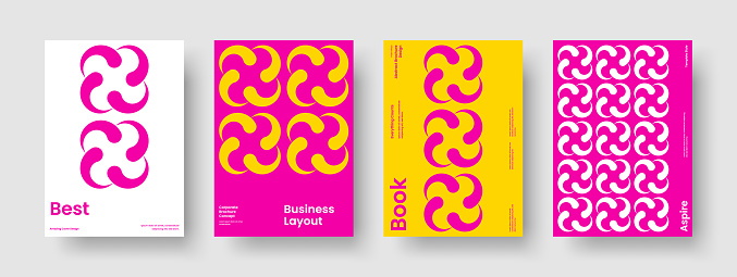 Template Brosur Geometris Desain Poster Terisolasi Tata Letak Sampul