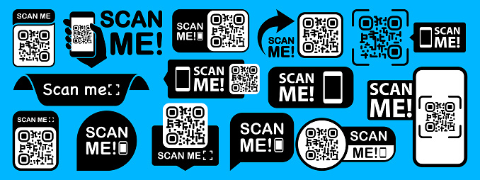 Qrcode Scannen Scannen Sie Das Flache Qrcodesymbol Mit Dem Telefon