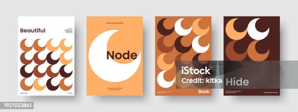 Template Banner Geometris Tata Letak Sampul Buku Abstrak Desain Flyer