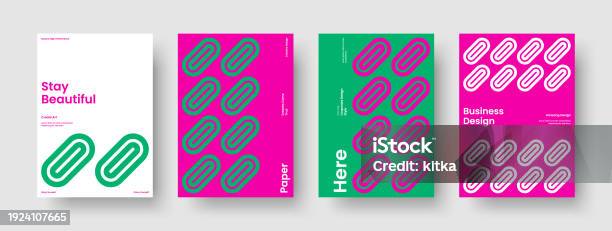 Tata Letak Laporan Modern Template Brosur Kreatif Desain Poster Abstrak