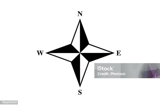 Basic Compass Rose Stock Illustration Download Image Now Adventure Arrow Symbol Business